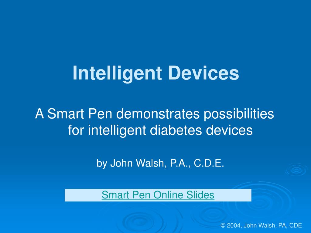 PPT - Intelligent Devices PowerPoint Presentation, free download - ID ...