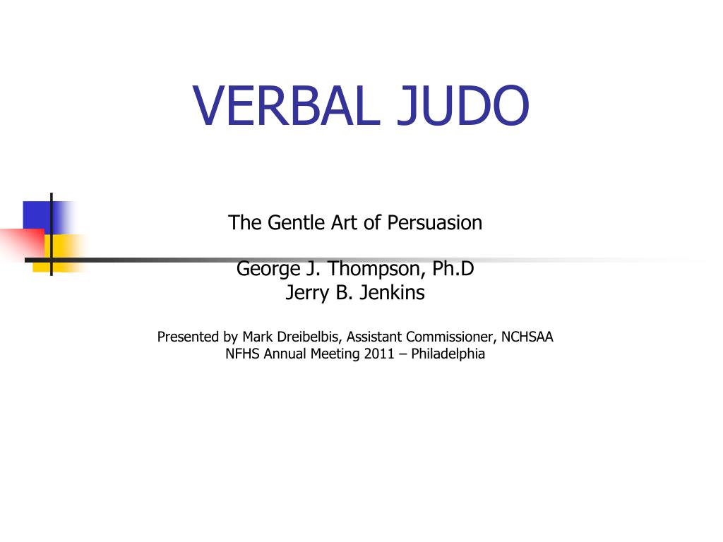PPT - VERBAL JUDO PowerPoint Presentation, free download - ID:6890026