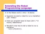 PPT - Robot Programming PowerPoint Presentation, free download - ID:6335330