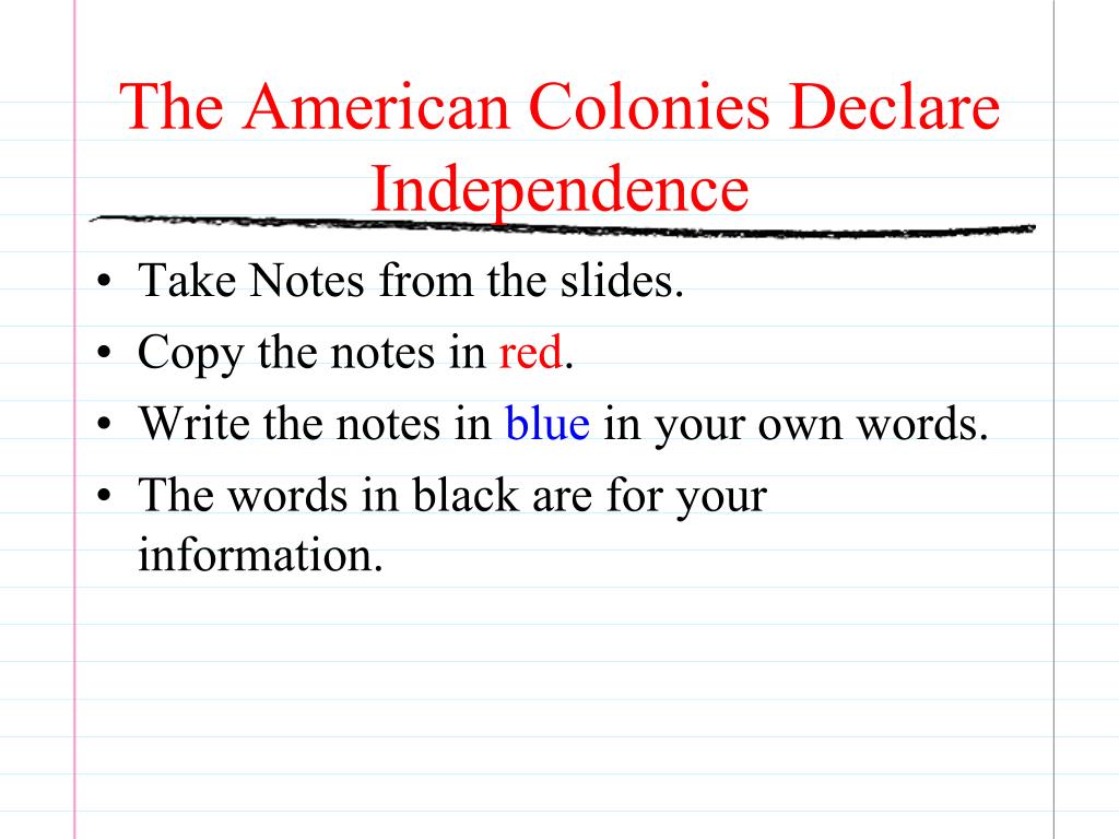 PPT - American Colonies' Path to Independence PowerPoint Presentation ...