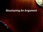 PPT - How to formulate an argument PowerPoint Presentation, free ...