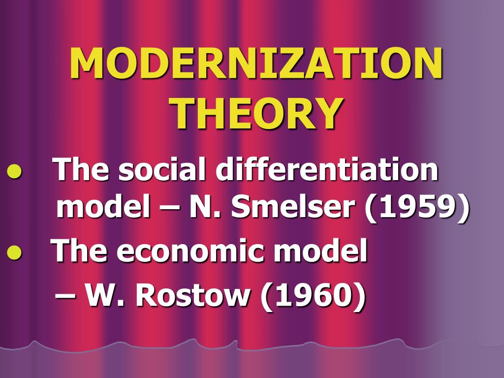 PPT - MODERNIZATION THEORY PowerPoint Presentation, free download - ID ...