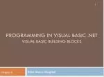 PPT - Visual Basic Programming PowerPoint Presentation, free download ...