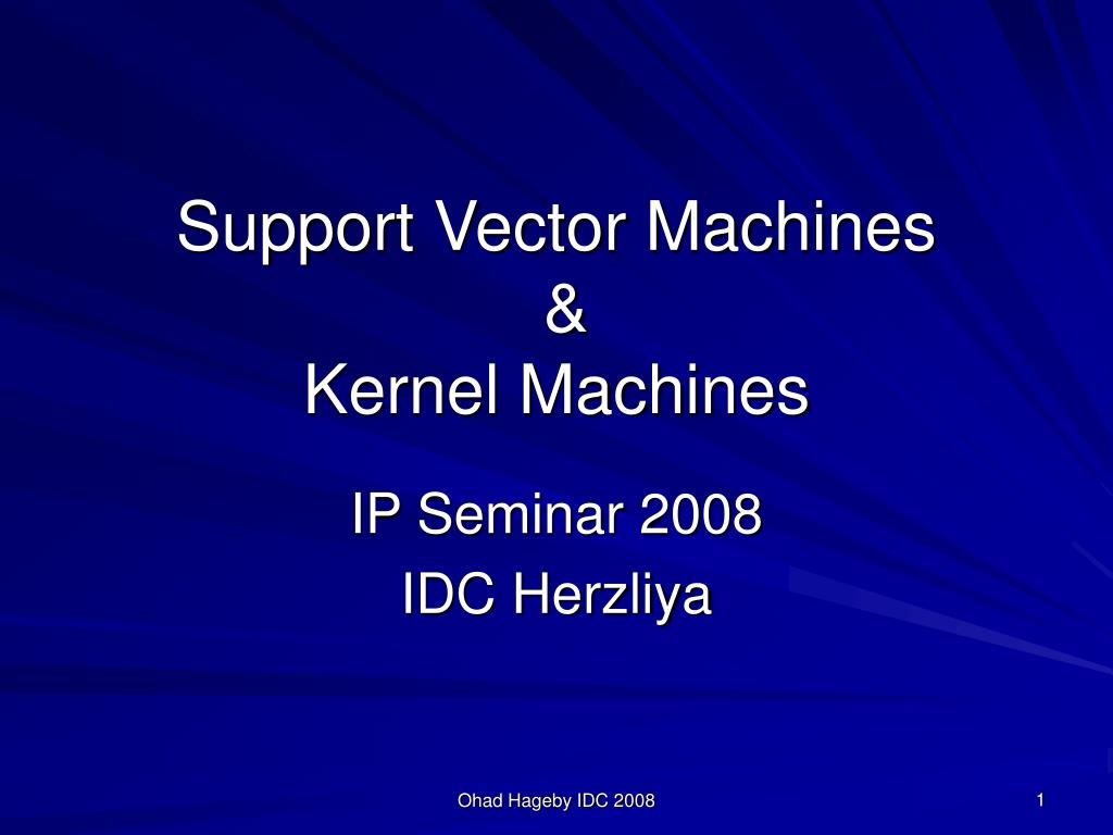PPT - Introduction to Support Vector Machines and Kernel Methods in ...