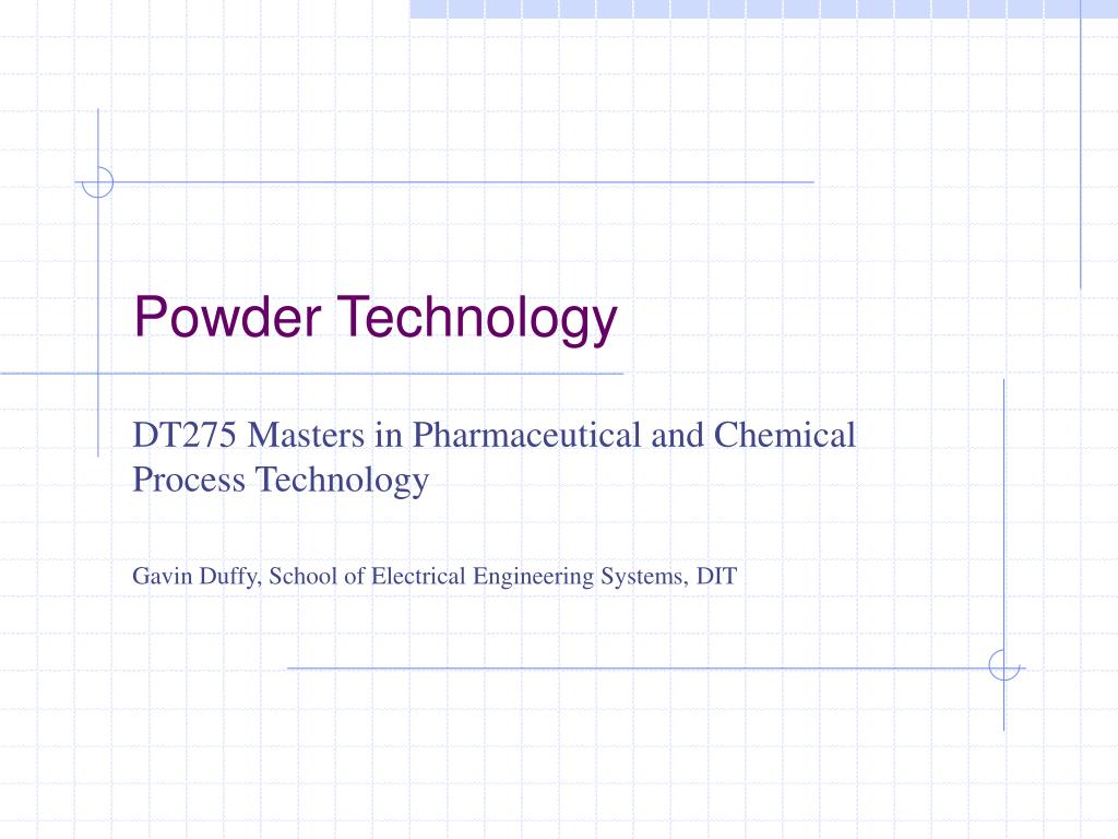 PPT - Powder Technology PowerPoint Presentation, free download - ID:6893741
