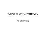 PPT - INFORMATION THEORY PowerPoint Presentation, free download - ID:7226