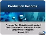 PPT - FOOD PRODUCTION RECORDS PowerPoint Presentation, free download ...