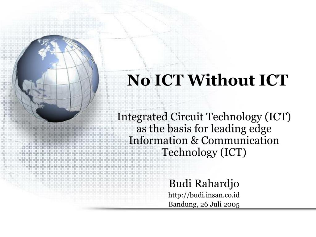 PPT - No ICT Without ICT PowerPoint Presentation, free download - ID ...