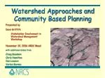 PPT - Watershed-Based Planning PowerPoint Presentation, free download ...