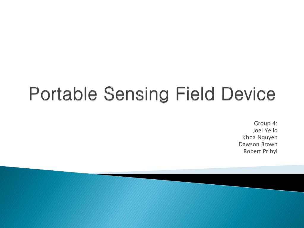 PPT - Portable Sensing Field Device PowerPoint Presentation, free ...