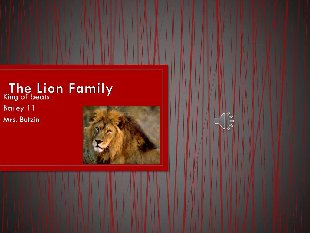 PPT - The Lion Family PowerPoint Presentation, free download - ID:6897608