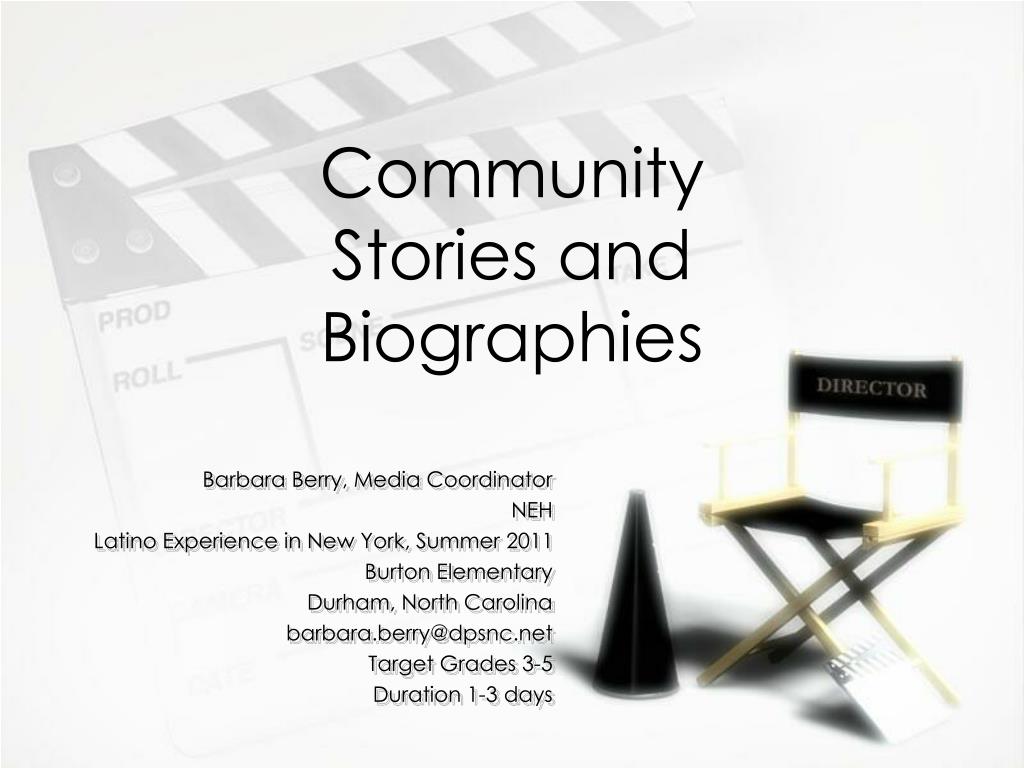 PPT - Discovering Community Stories: Interviewing and Presenting ...
