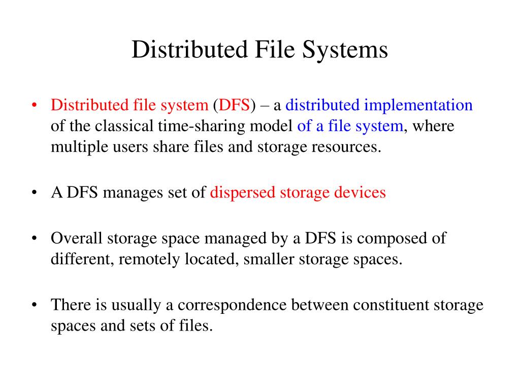 PPT - Distributed File Systems PowerPoint Presentation, free download ...