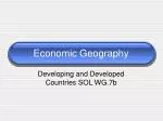 PPT - Introduction to Economic Geography PowerPoint Presentation, free ...