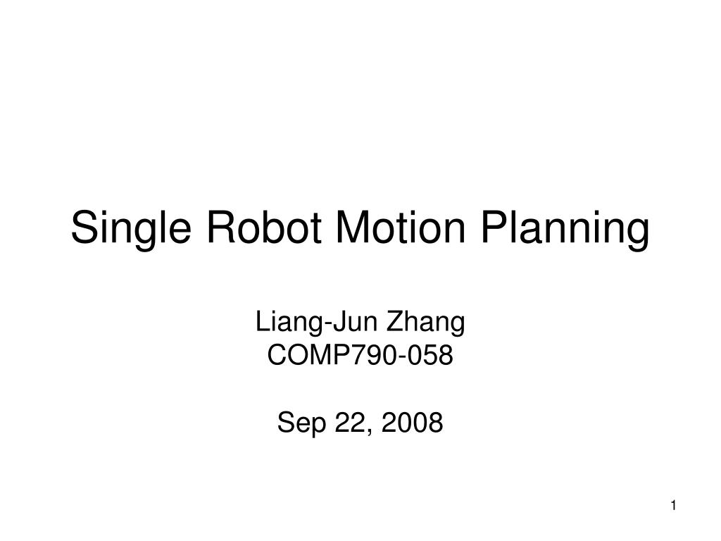 PPT - Single Robot Motion Planning PowerPoint Presentation, free ...