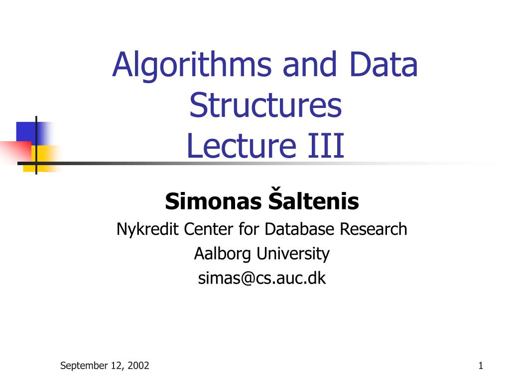 Ppt Algorithms And Data Structures Lecture Iii Powerpoint 2729
