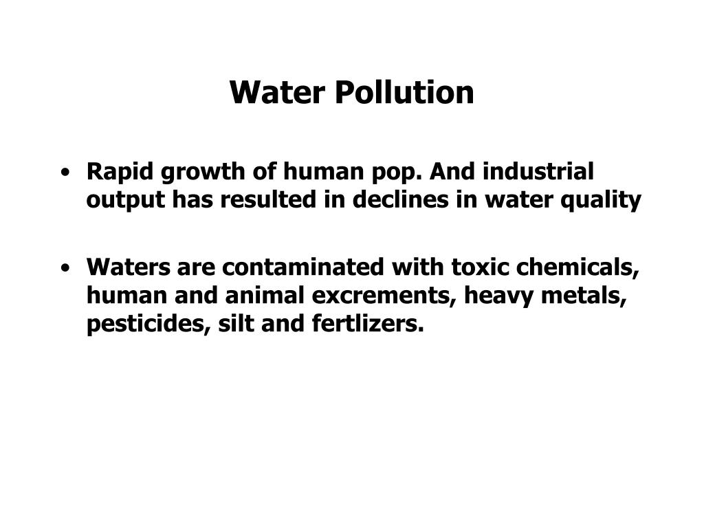PPT - Water Pollution PowerPoint Presentation, free download - ID:6899963