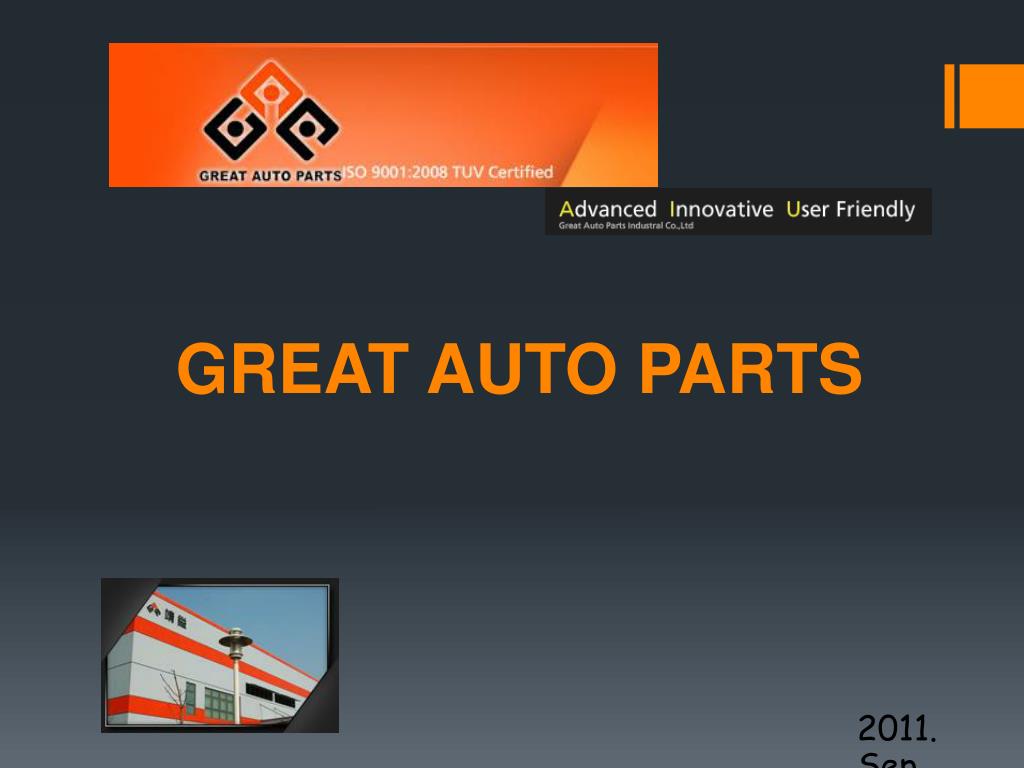 PPT - GREAT AUTO PARTS PowerPoint Presentation, free download - ID:6900409