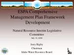 PPT - ESPA Comprehensive Aquifer Management Plan PowerPoint ...