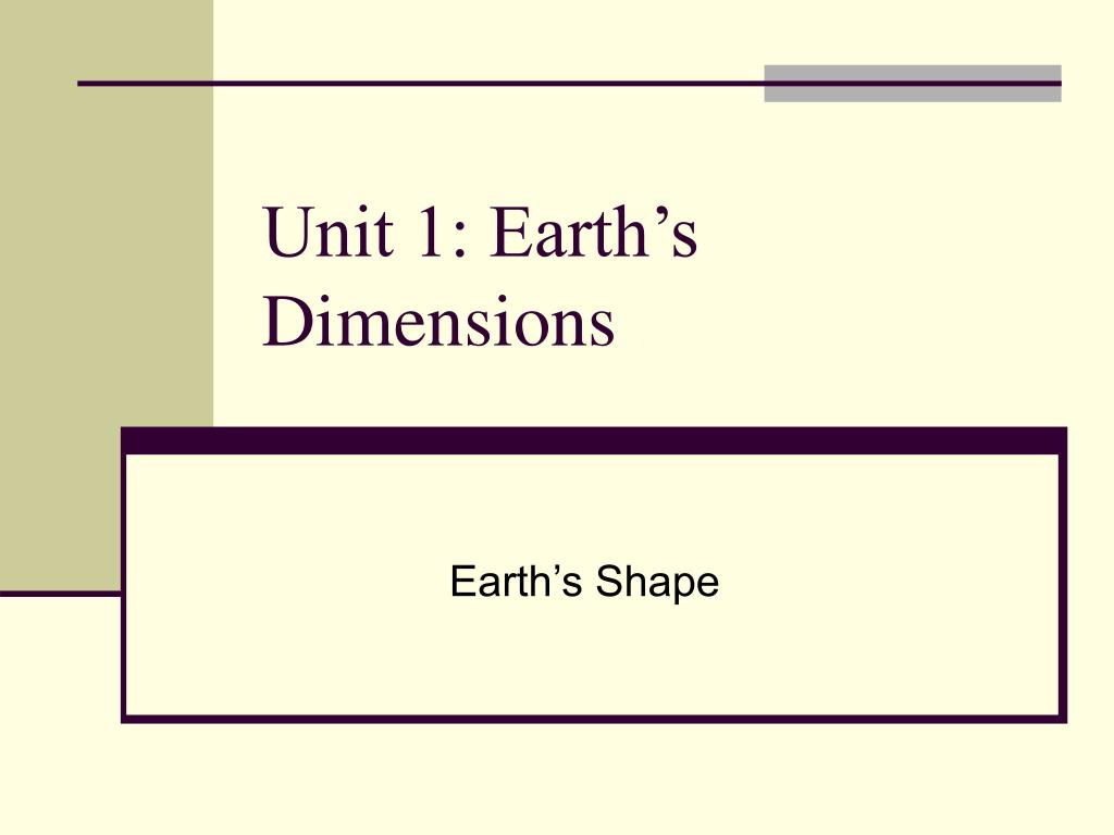 PPT - Understanding the Shape and Dimensions of Earth: An Oblate ...