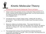 PPT - The Kinetic Molecular Theory PowerPoint Presentation, free ...