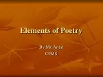 PPT - Elements of Poetry PowerPoint Presentation, free download - ID ...