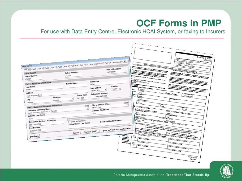 PPT - OCF Forms in PMP PowerPoint Presentation, free download - ID:6901758