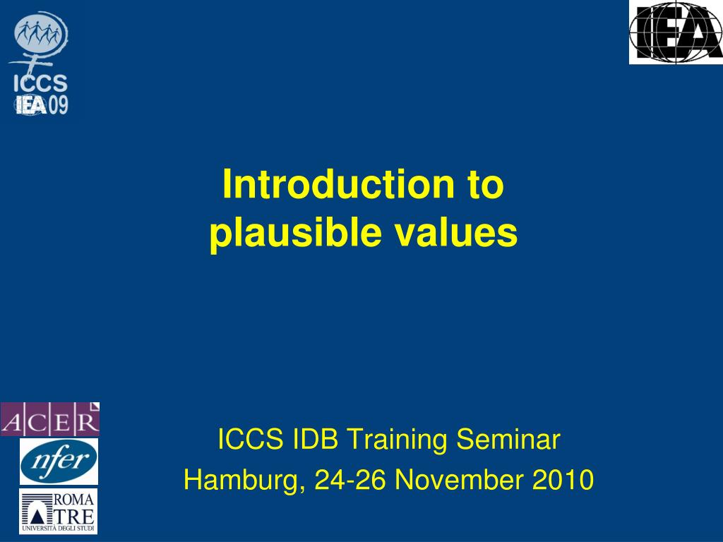 PPT - Introduction to plausible values PowerPoint Presentation, free ...
