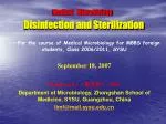 PPT - Sterilization and disinfection PowerPoint Presentation, free ...