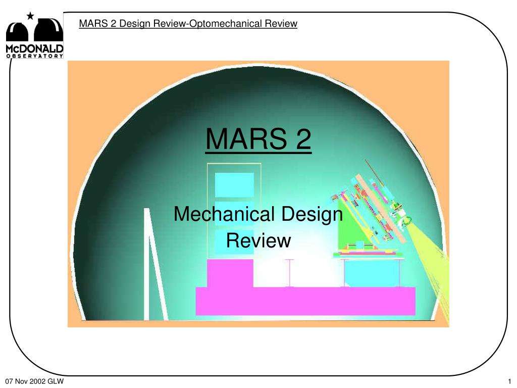 PPT - MARS 2 Mechanical Design Review Drive Axes PowerPoint ...