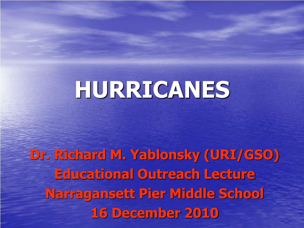 PPT - HURRICANES PowerPoint Presentation, free download - ID:6905149