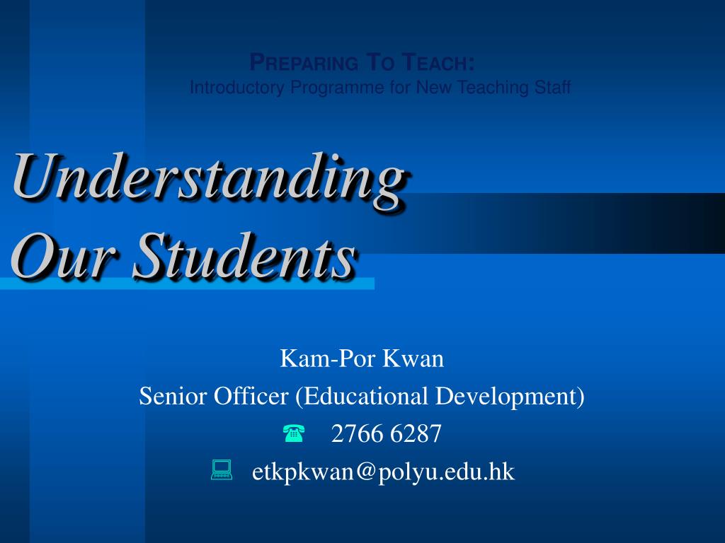 PPT - Understanding Our Students PowerPoint Presentation, free download ...
