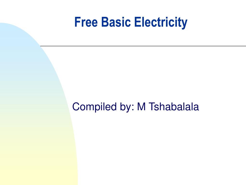 PPT - Free Basic Electricity PowerPoint Presentation, free download ...