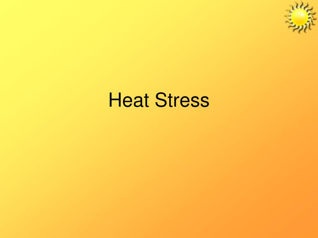 PPT - Heat Stress PowerPoint Presentation, free download - ID:6906912