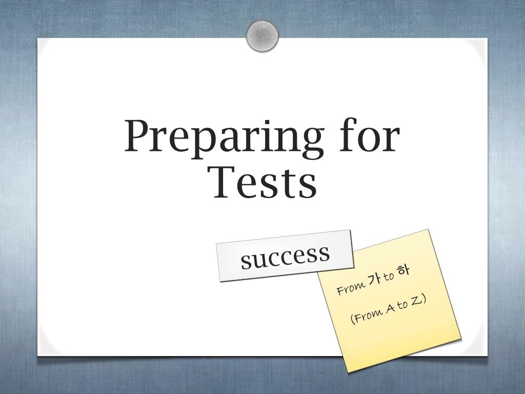PPT - Preparing for Tests PowerPoint Presentation, free download - ID ...