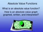 PPT - 3.5 Absolute Value Functions PowerPoint Presentation, free ...