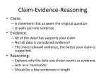 PPT - Claim Evidence Analysis PowerPoint Presentation, free download ...