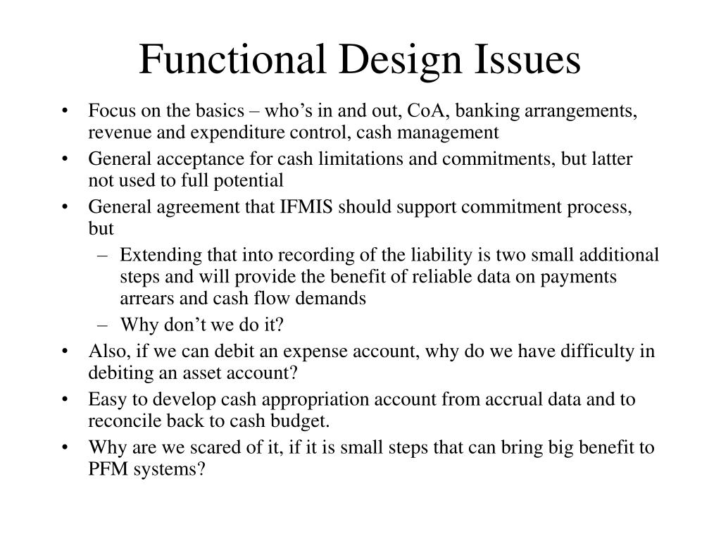 PPT - Functional Design Issues PowerPoint Presentation, free download ...