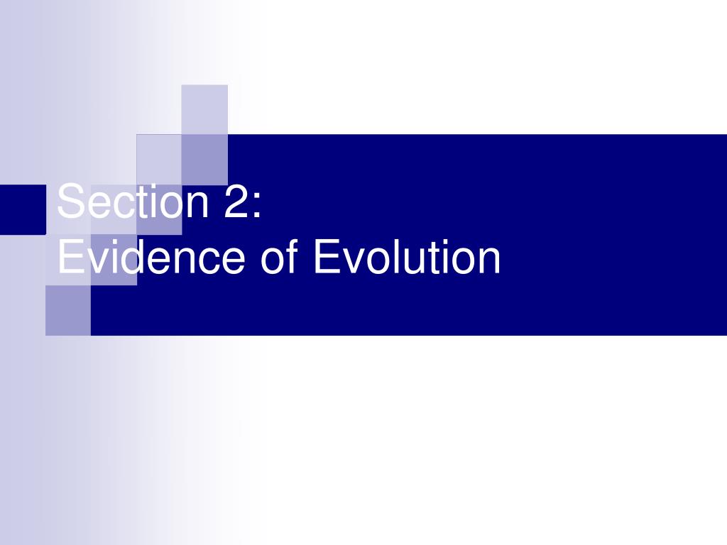 PPT - Section 2: Evidence of Evolution PowerPoint Presentation, free ...