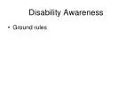 PPT - Tips for teachers - Disability awareness training PowerPoint ...
