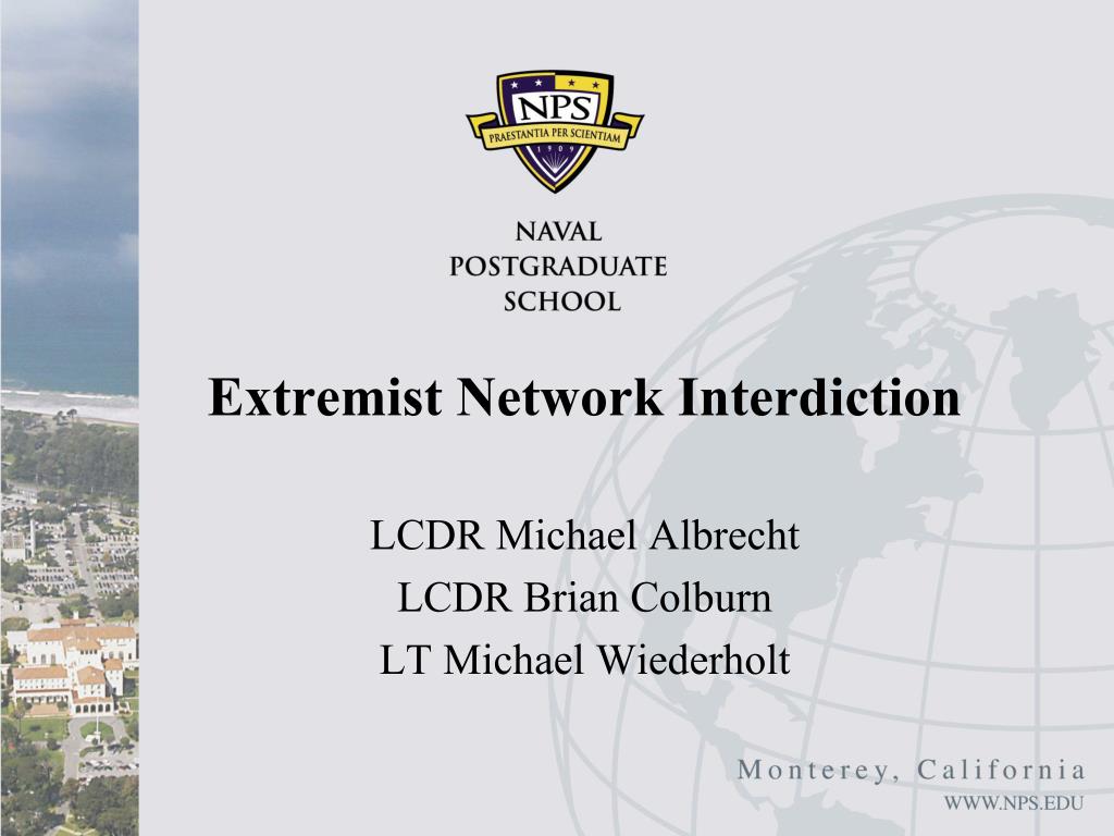 PPT - Extremist Network Interdiction PowerPoint Presentation, free ...