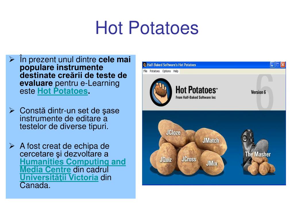 PPT - Hot Potatoes PowerPoint Presentation, free download - ID:6916668