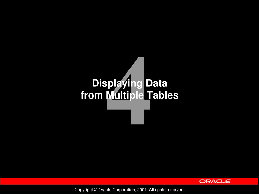 PPT - Displaying Data from Multiple Tables PowerPoint Presentation, free download - ID:6918126