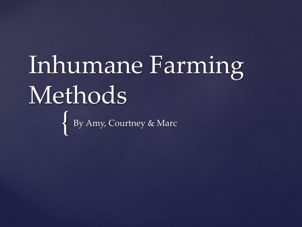 PPT - Inhumane Farming Methods PowerPoint Presentation, free download ...