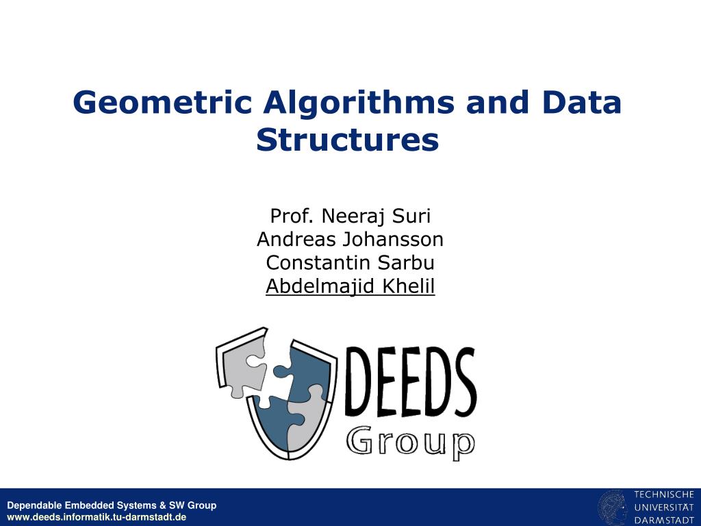 PPT - Geometric Algorithms and Data Structures PowerPoint Presentation ...