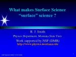 PPT - Theoretical Methods for Surface Science part I PowerPoint ...