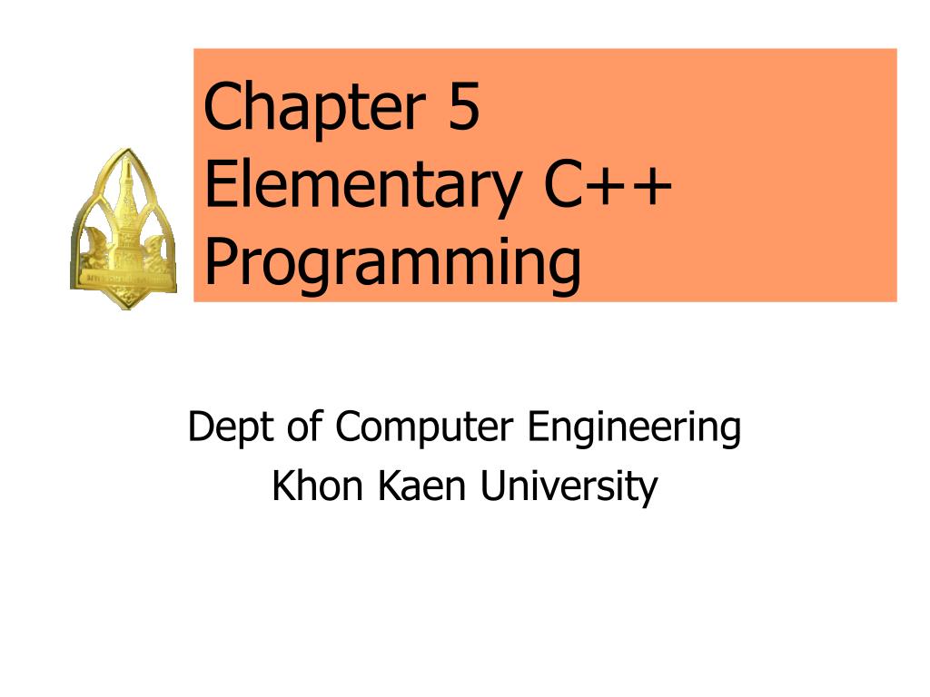 PPT - Chapter 5 Elementary C++ Programming PowerPoint Presentation, free download - ID:6927297