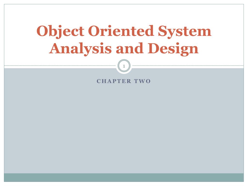 PPT - Object Oriented System Analysis and Design PowerPoint ...
