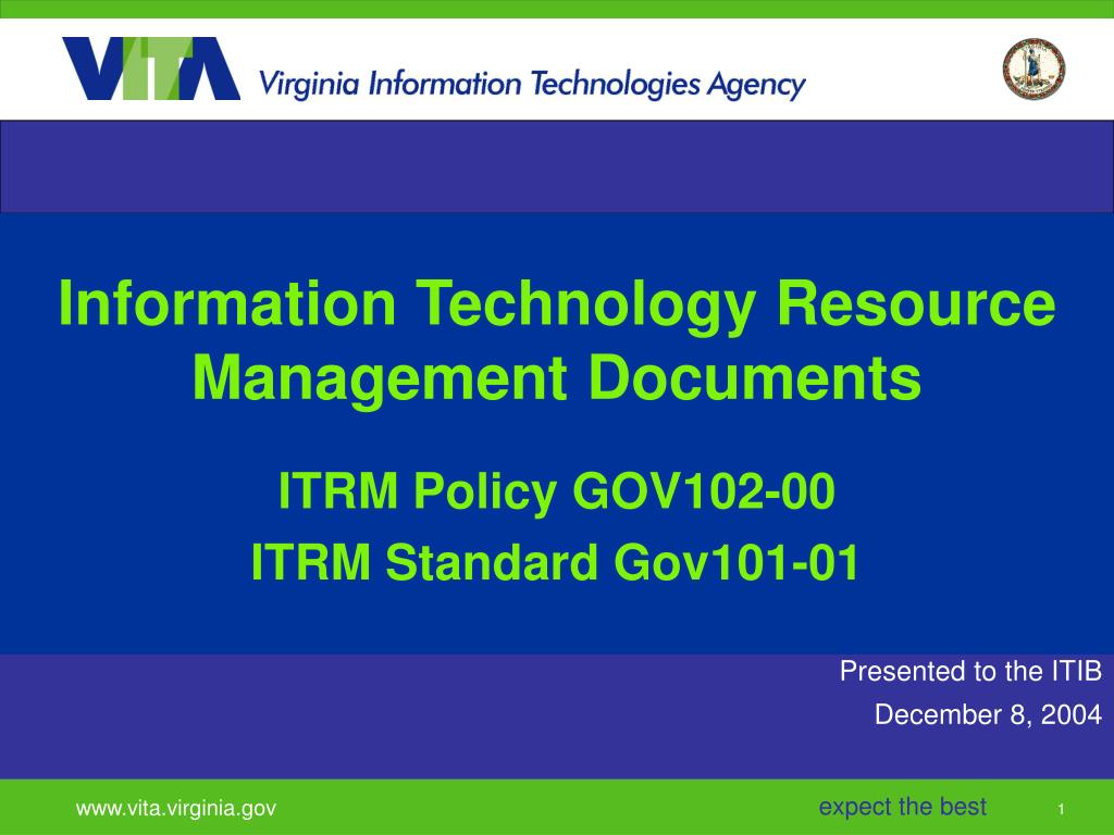PPT - Information Technology Resource Management Documents PowerPoint ...