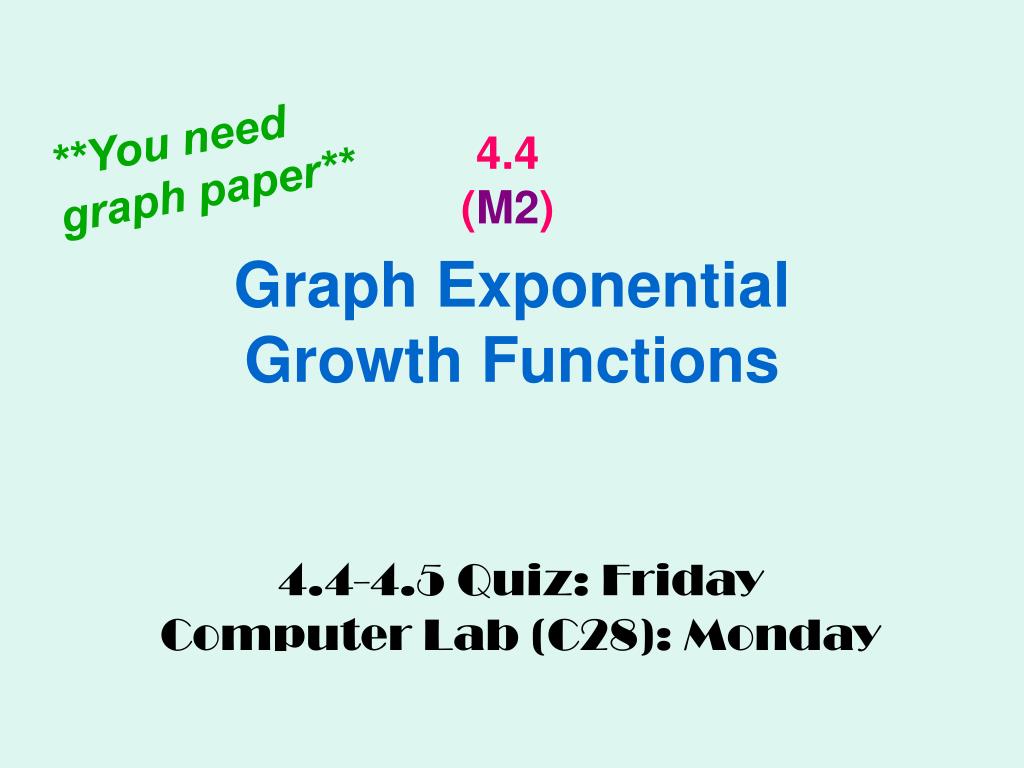 PPT - Graph Exponential Growth Functions PowerPoint Presentation, free ...